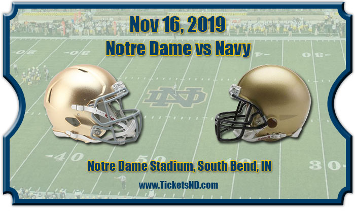Notre Dame Fighting Irish Vs Navy Midshipmen Football Tickets Nov 16